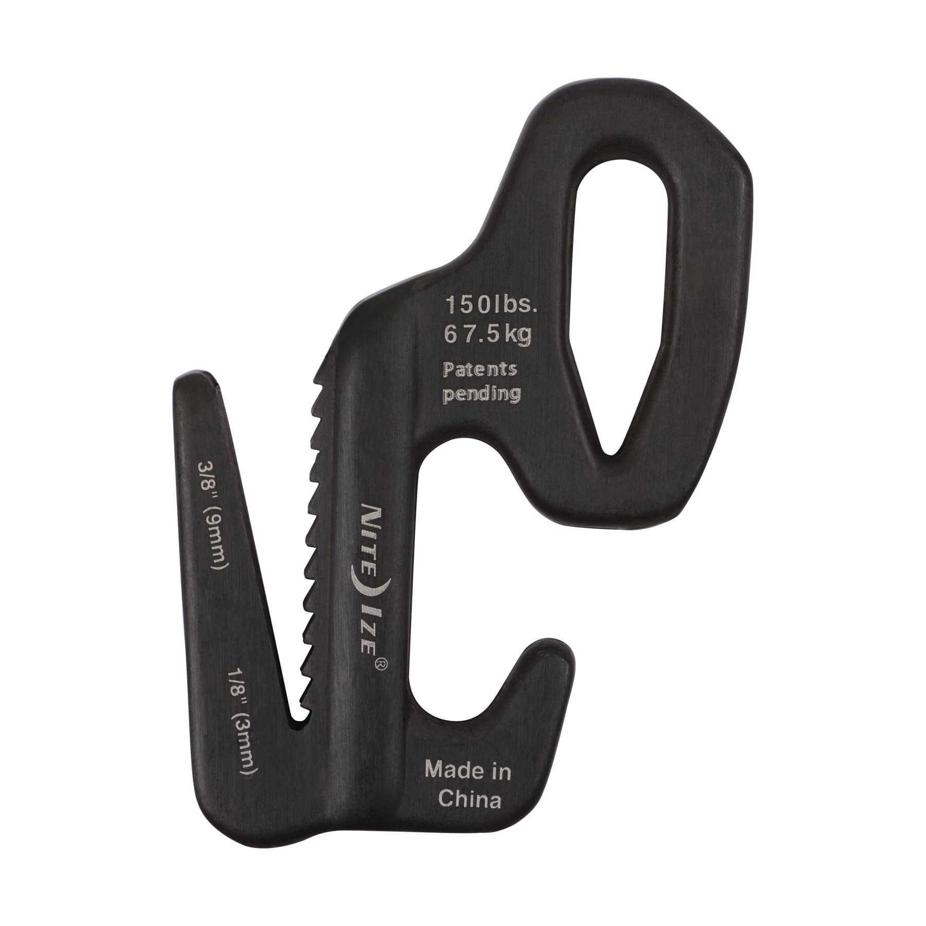 Nite Ize Figure 9 Rope Tightener, Large - Black (3-Pack)