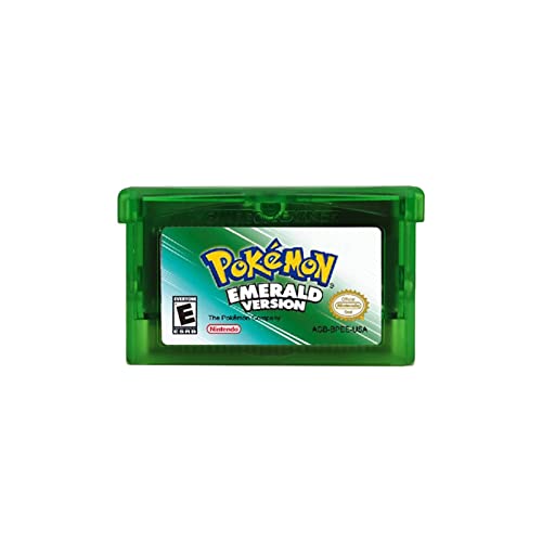 TEMSOOM 5 Classic Po-kemon Series Game Cards; Applicable to GBA/GBM/SP/NDS/N-DSL Game System (Size : Green)