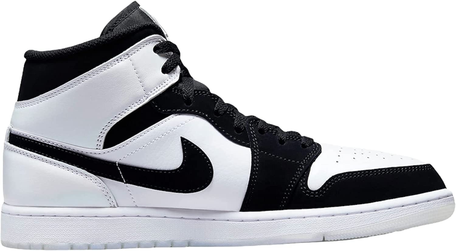 Nike Men's Air Jordan 1 Mid SE Shoes, White/Black-multi-color, 7.5