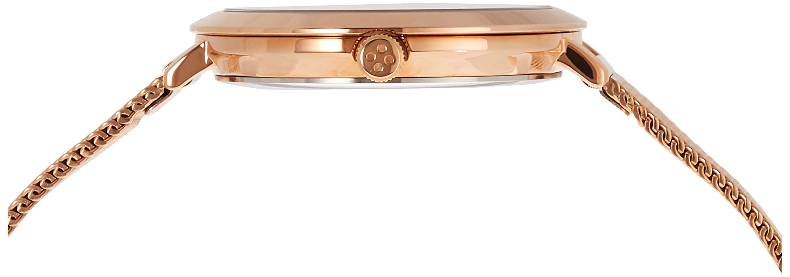 Ted Baker Women's Quartz Stainless Steel Strap, 12 Casual Watch (Model: BKPAMF1049I), Rose Gold/Black/Multi