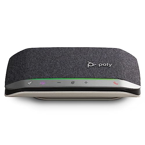 Plantronics Poly Sync 20 USB-C Personal Portable Smart Speakerphone Long Battery Life ïżœ Noise/Echo Reduction -Works w/Teams (Certified), Zoom, PC, Mac, Mobile ïżœ Amazon Exclusive