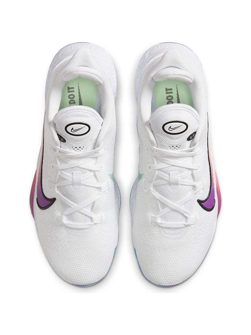 Nike Men's Air Zoom BB NXT Basketball Shoes (White/White/Flash Crimson/Hyper Violet, Numeric_10)