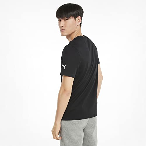 PUMA Men's Standard BMW MMS Essentials Logo Tee, Black, X-Large