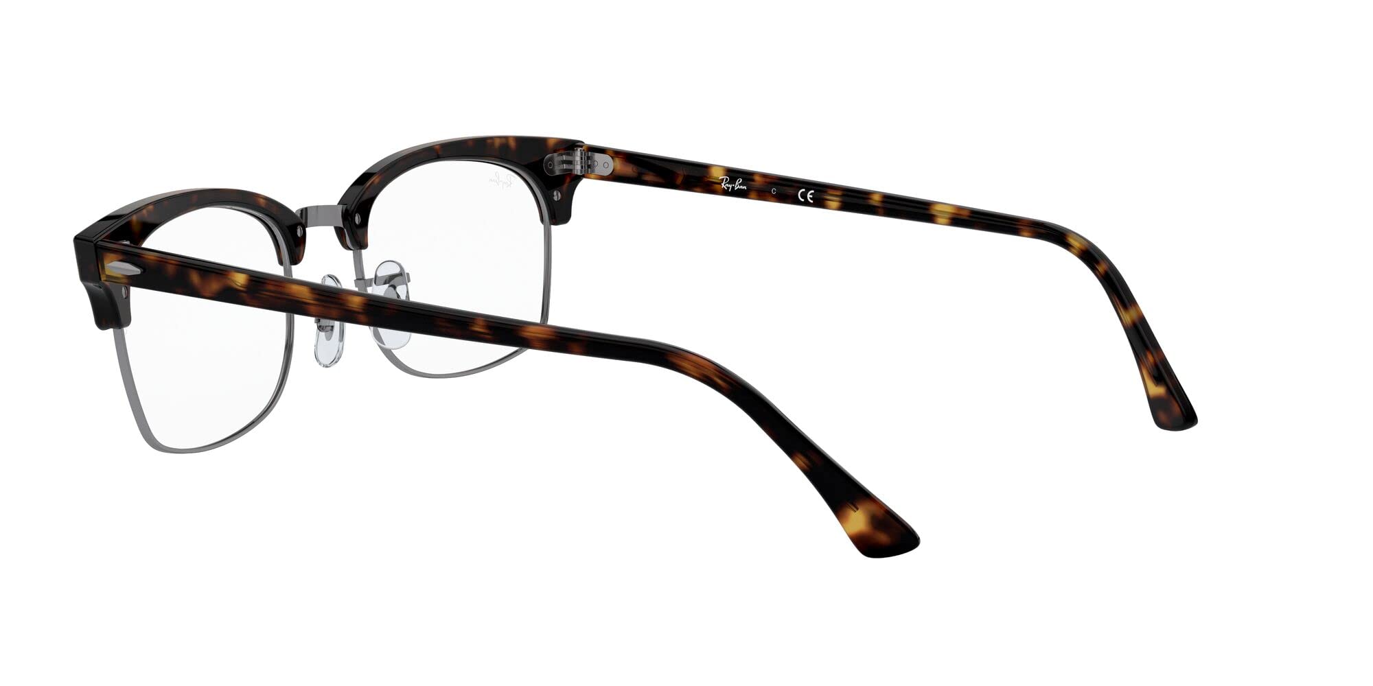 Ray-Ban RX3916V Clubmaster Square Prescription Eyeglass Frames, Havana/Demo Lens, 52 mm