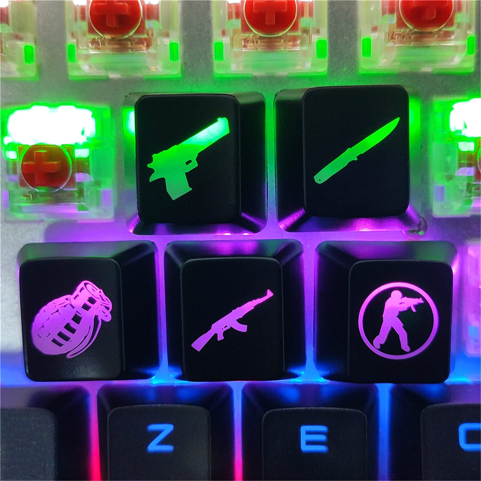 SIANCS DIY Gaming keycaps Button Key caps Custom Game keycap Game Accessories for CS GO Mercy abs Mechanical Keyboard caps