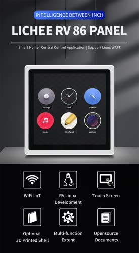 youyeetoo Sipeed Lichee RV 86 RISC-V Panel Smart Home Central Control Development Board, Support Waft, Linux, OpenWRT, Debian, 100M Ethernet
