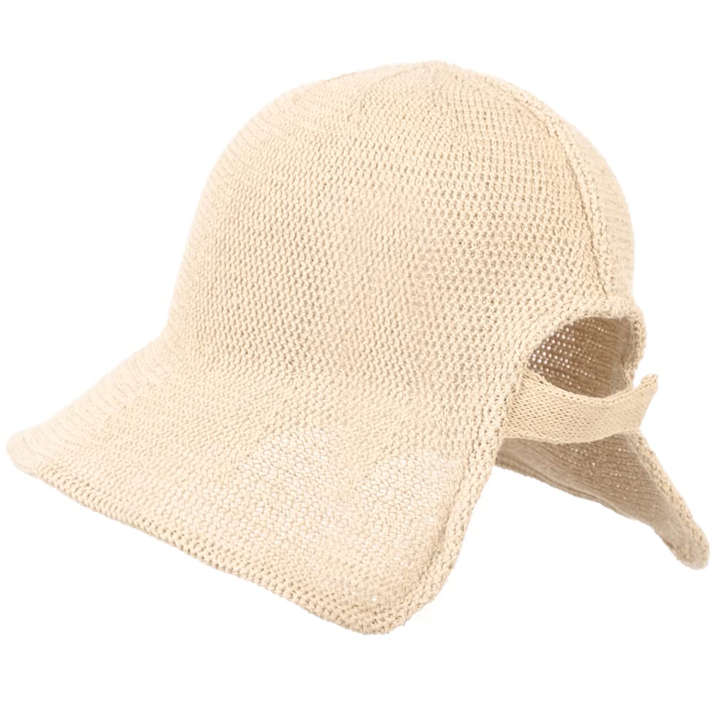 VIEWLAP Straw Sunblock Wide Brim Summer Beach Hat Breathable Summer Hat Foldable Outdoor hat (Light Beige)