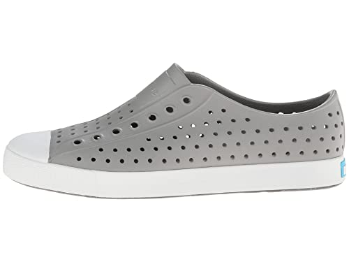 Native Shoes, Jefferson, Lightweight Sneaker for Adults, Pigeon Grey/Shell White, 10 M US Women/8 M US Men