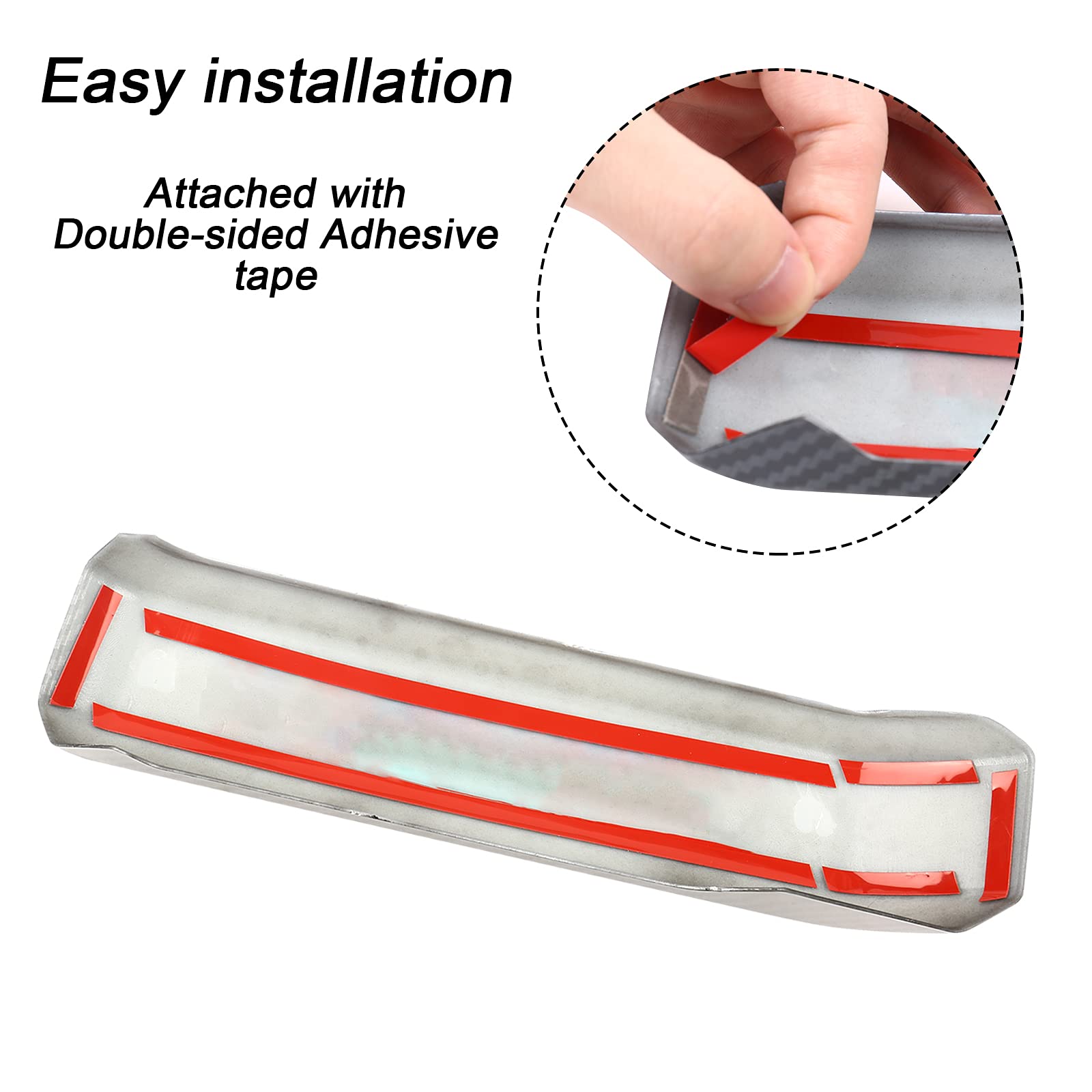 sportuli Carbon Fiber Inner Door Handle Cover Trim Kit Interior Decoration Replace for Ford F150 2015-2020