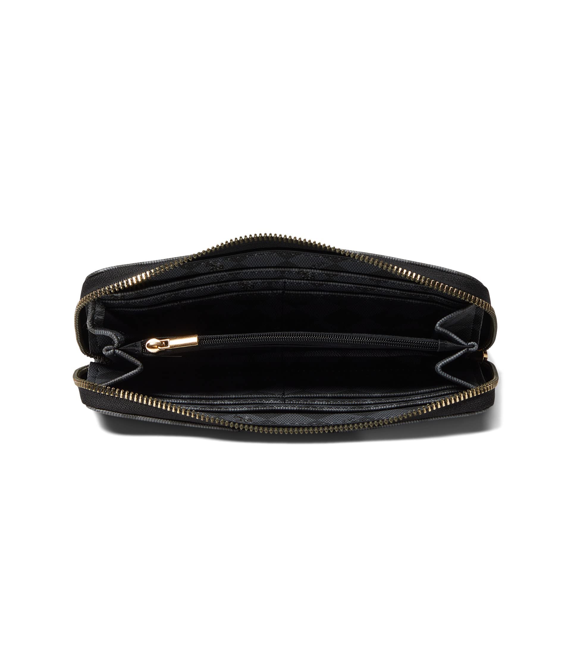 U.S. Polo Assn. Diamond Zip Around Wallet Black/Grey One Size