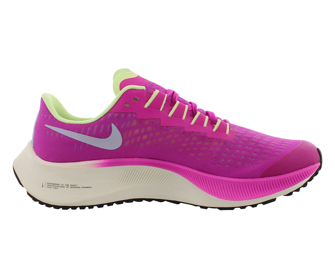 Nike Zoom Pegasus 37 Gs Girls Shoes Size 6.5, Color: Fire Pink/Ghost/Barely Volt