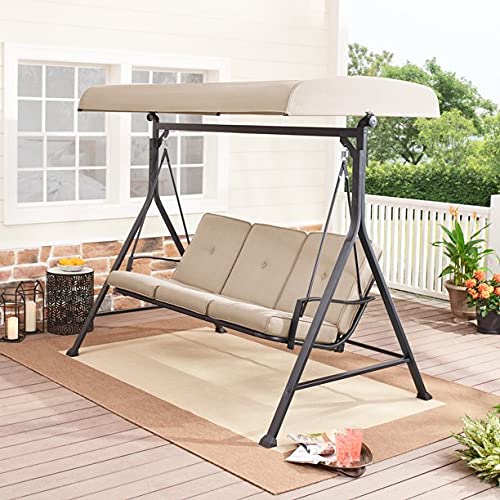 Mainstays furniture New Belden Park 3-Person Hammock Swing (Tan)