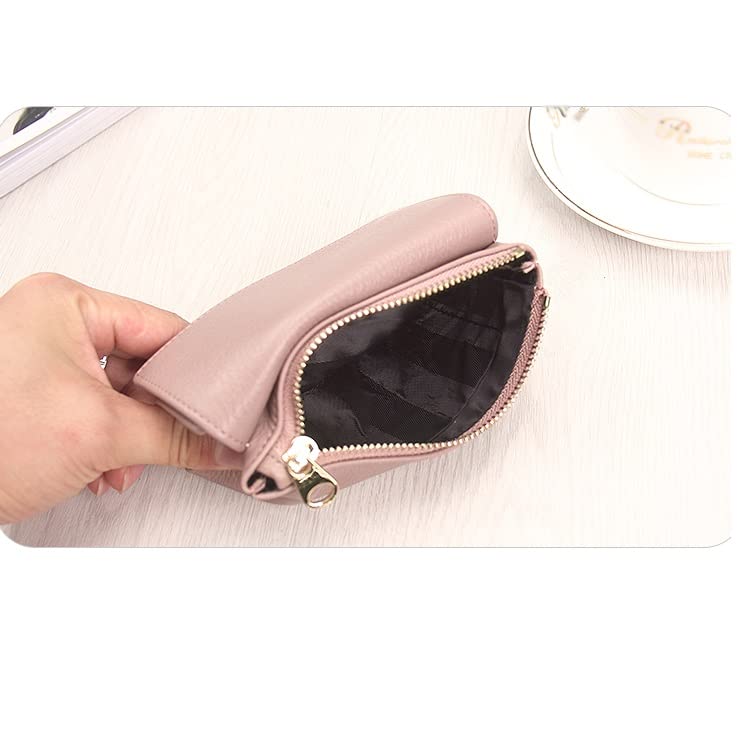 TREXD Coin Purse Women's Key Holder Multifunctional Zipper Key Card Holder Wallet All in 2 in 1