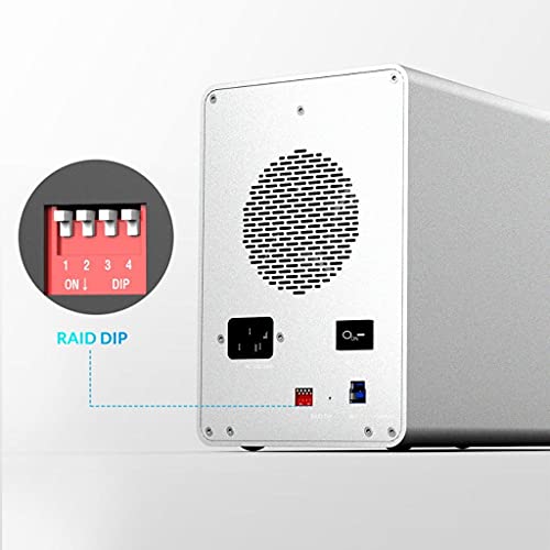 VIBY Multi Bay 3.5'' Aluminum Enterprise HDD Docking Station 32/64/80TB SATA to USB3.0 150W Internal Power HDD Case