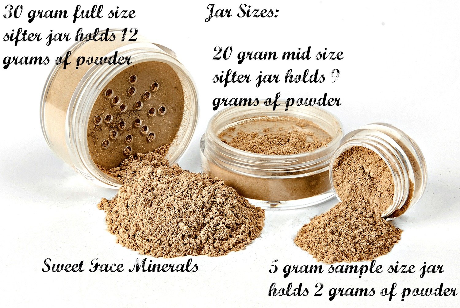 STARTER KIT with BRUSH SET (WARM Neutral Shade-Most Popular) Mineral Makeup Kit Bare Face Loose Powder Natural Matte Foundation Cover