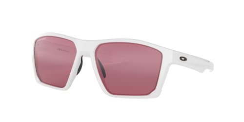 Oakley Men's Oo9397 Targetline Polarized Rectangular Sunglasses, Polished White/Prizm Dark Golf, 58 mm