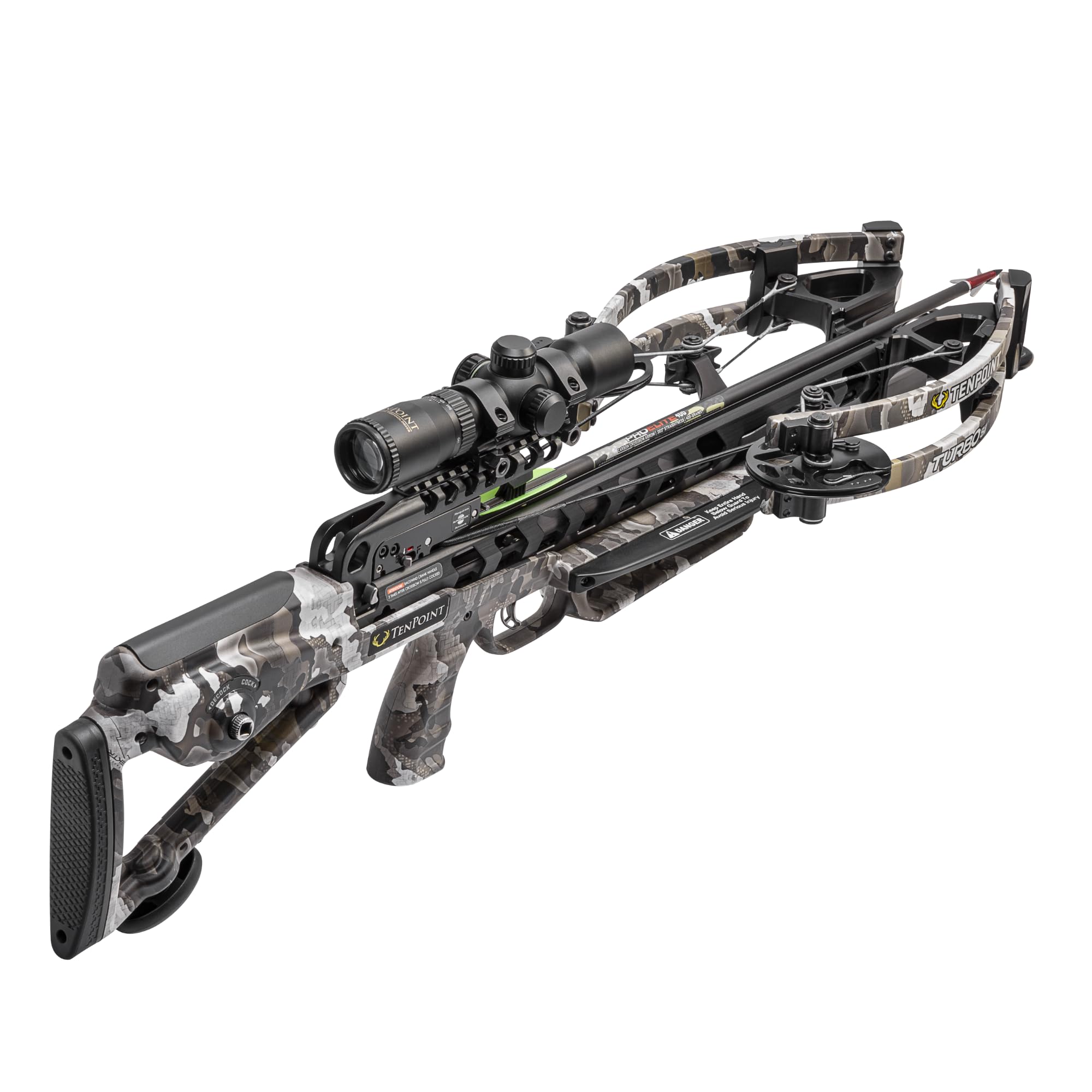 TenPoint Turbo S1 Crossbow, Vektra - 390 FPS - Equipped with RangeMaster Pro Variable Speed Scope + ACUslide Cocking & De-Cocking System - āāāāLowest-Priced ACUslide Safe De-Cocking Crossbow
