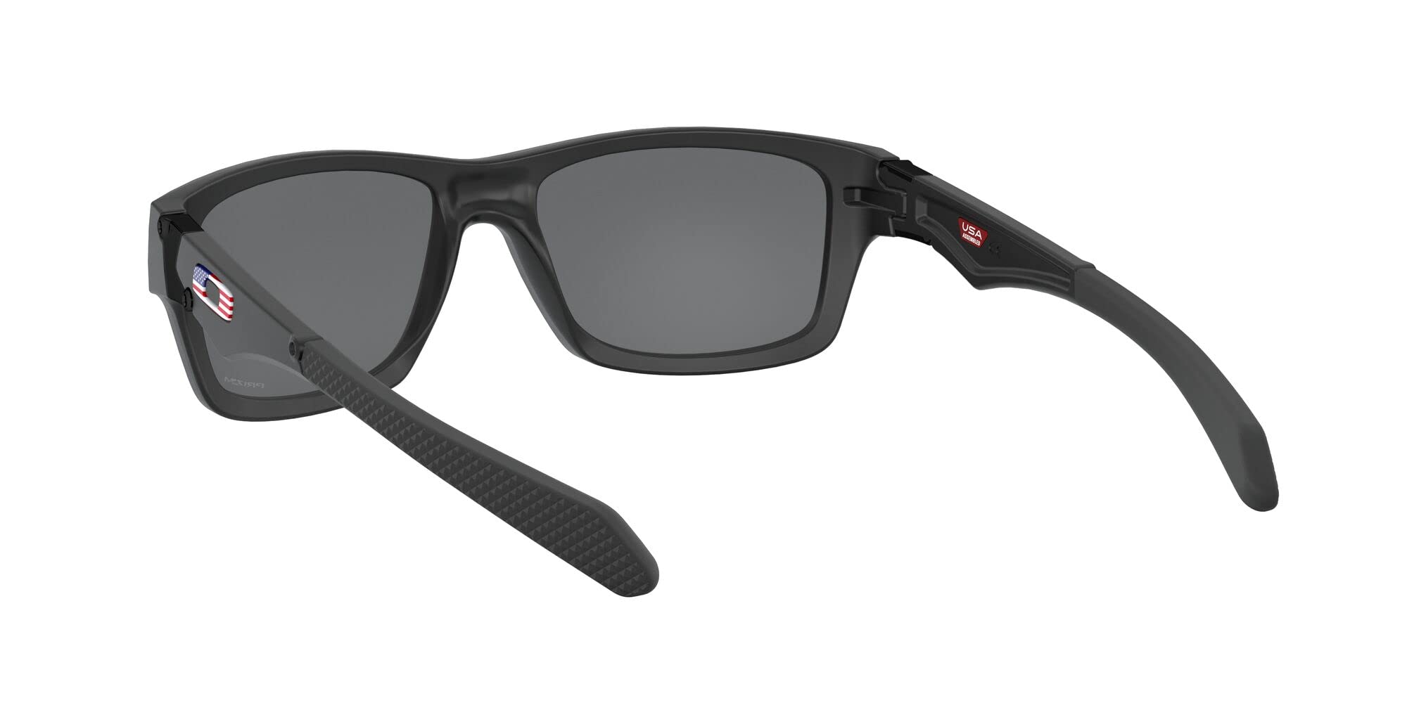 Oakley Men's OO9135 Jupiter Squared Rectangular Sunglasses, Matte Black USA Flag W/Prizm Black, 56 mm