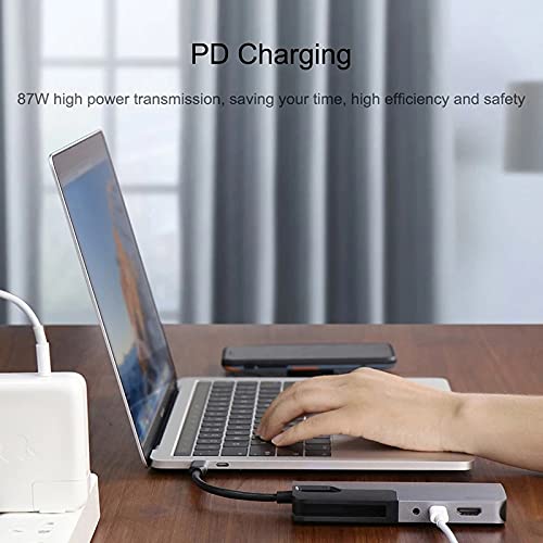 VIBY USB C HUB TypeC to USB 3.0 HUB -compatibe VGA Adapter 3 Dock 3.5mm Audio RJ45 Adapter