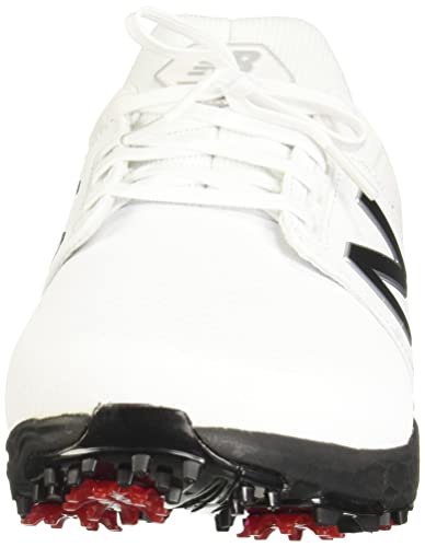 New Balance Men's LinksPro Golf Shoe, White/Black, 8.5 X-Wide