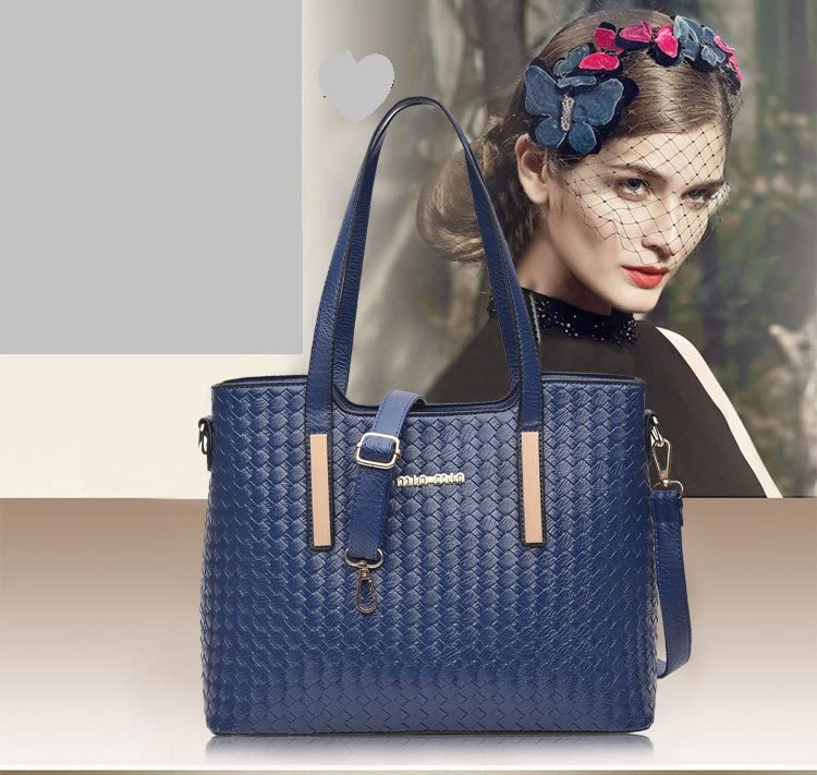Women's bag PU leather mother bag three-piece single-shoulder diagonal handbag