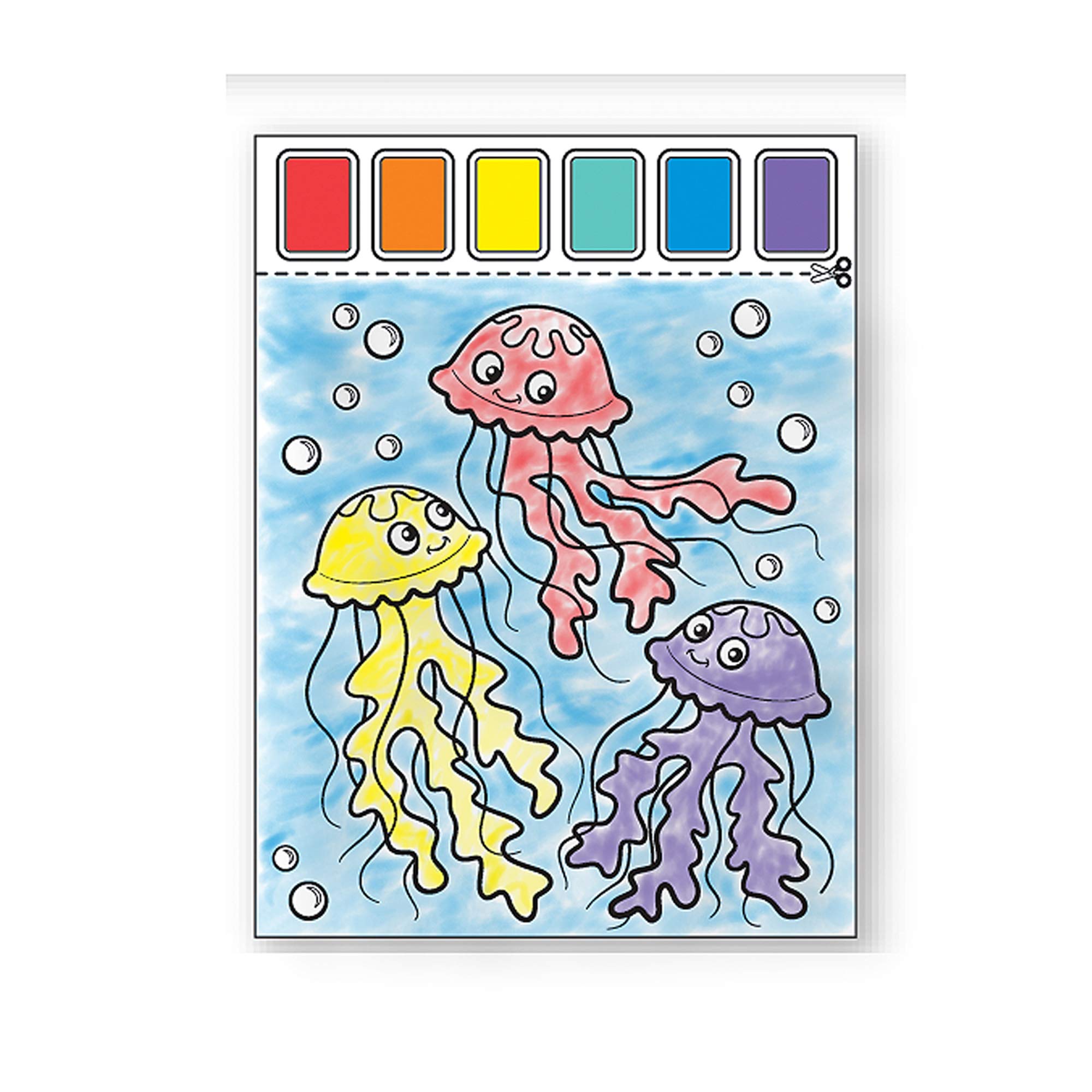 Melissa & Doug Paint With Water Activity Books Set: Farm, Ocean, Safari, Multicolor, 1 count (pack of 1)
