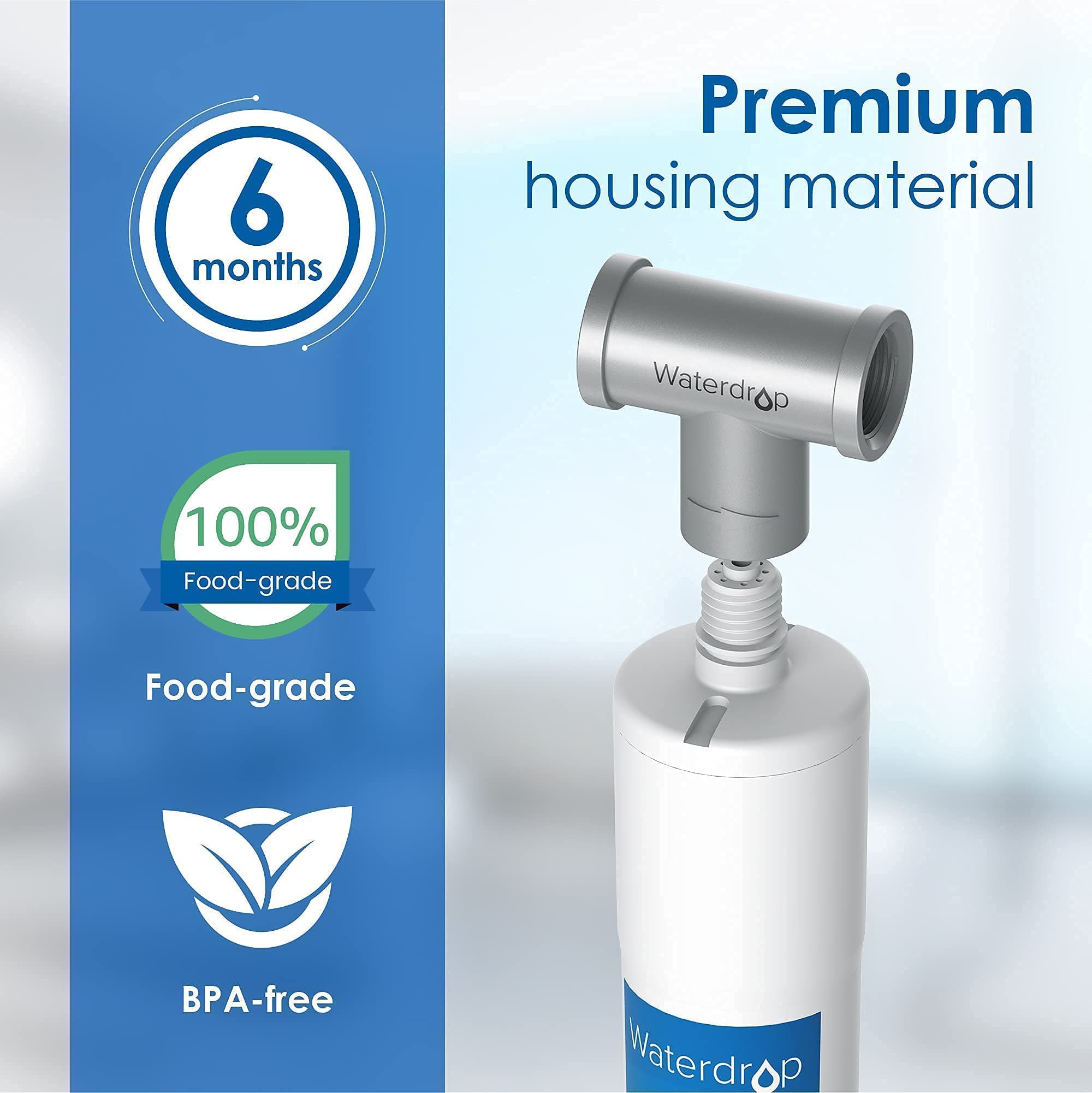 Waterdrop AP431 Cartridge, Whole House Scale Inhibitor Inline Water System, Replacement for Aqua-Pure AP431 Hot Water Scale Inhibitor for AP430SS