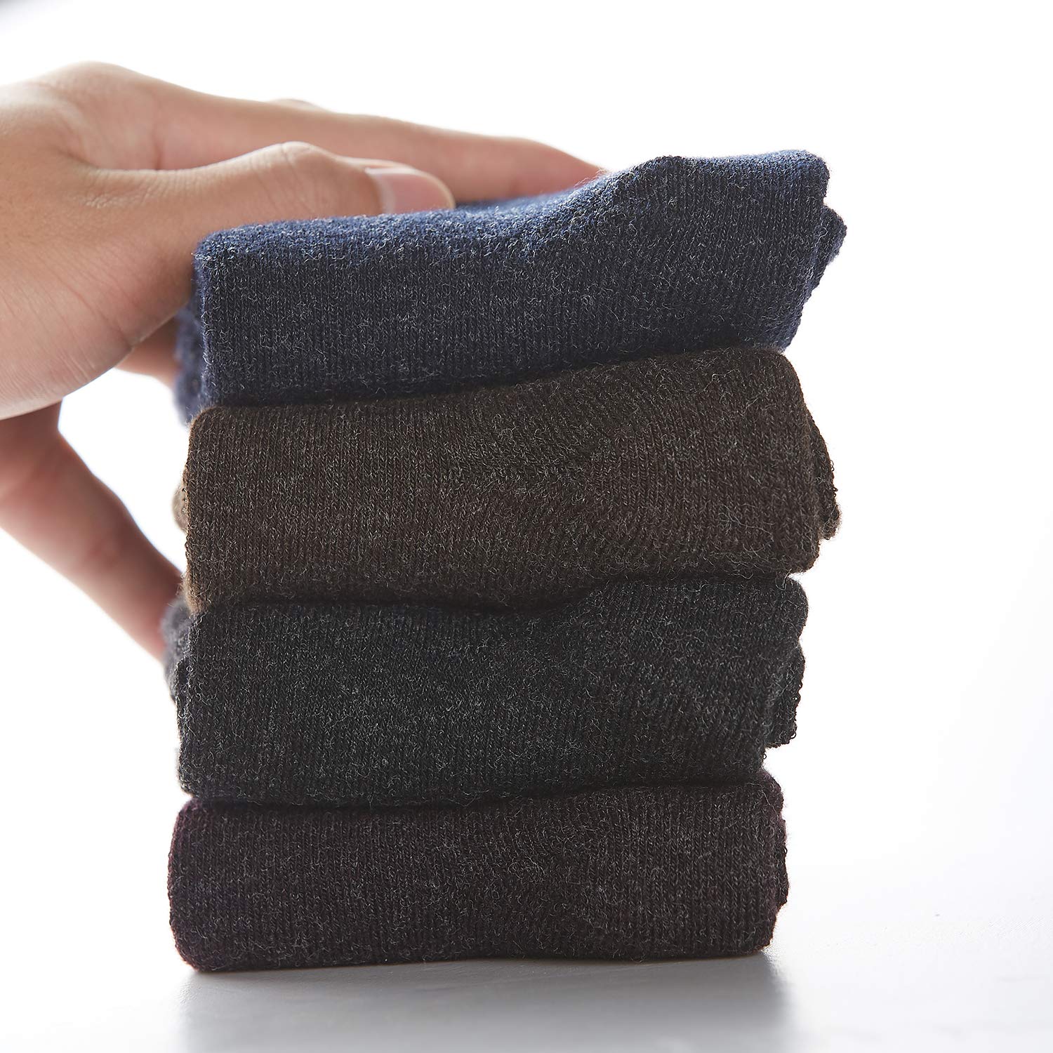 NinetoFiveLife Pack of 4 Womens Socks Wool Socks for Women Sports Hiking Winter Warm Soft and Comfortable