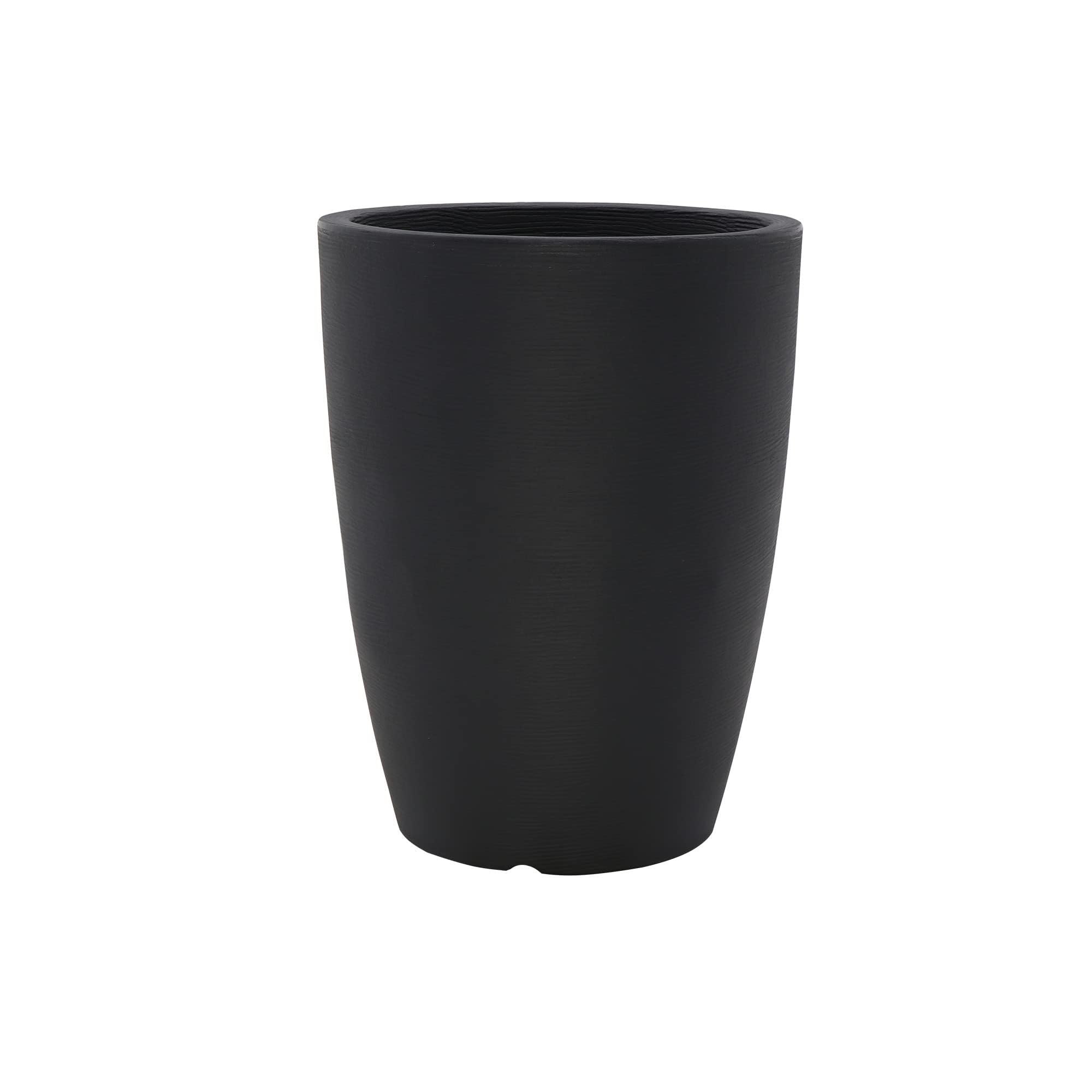 Thai Plant Pot Plastic Anthracite Diameter 44 x Height 58 cm Weatherproof Volume 55 litres