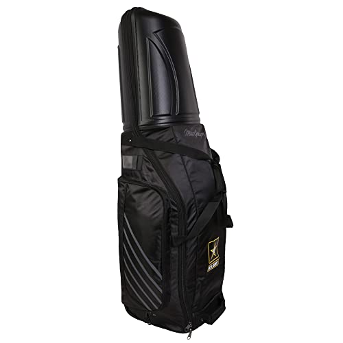 US Army by MacGregor Golf Hard Top Shell Padded Travel Cover with Wheels, Black