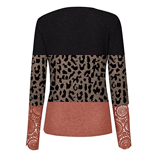 Women's Cute Printing Pullover Long Sleeve Casual Fashion Sweatshirt Autumn and Winter Round Neck Blouses