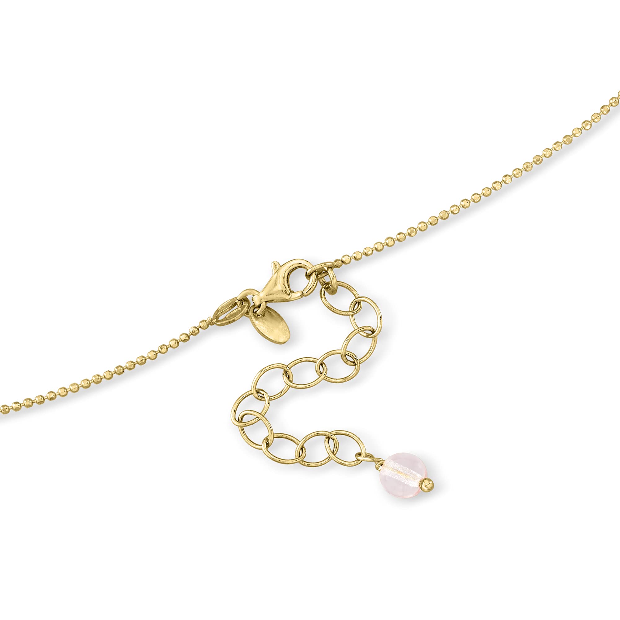 Ross-Simons Italian Red and Pink Murano Glass Heart Necklace in 18kt Gold Over Sterling. 18 inches