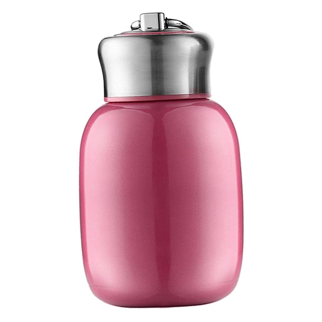 Stainless Steel Thermal Cup Vacuum Mug and Insulated Double for Camping, Keeps Drinks (Pink) (Color : Rose)