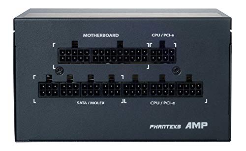 Phanteks (PH-P550G_US01) AMP Series 550W 80PLUS Gold, ATX Power Supply, Fully Modular, Hybrid Mode, Silent Fan, Revolt PRO Link Certified