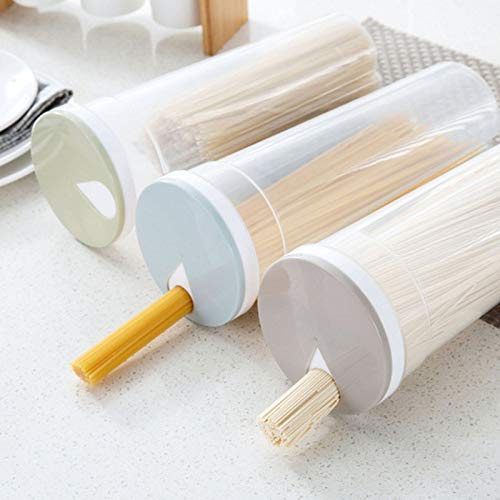 Vepoty Spaghetti Storage Jars, Airtight Food Storage Containers with Lids for Canning Cereal Pasta Noodles Flour