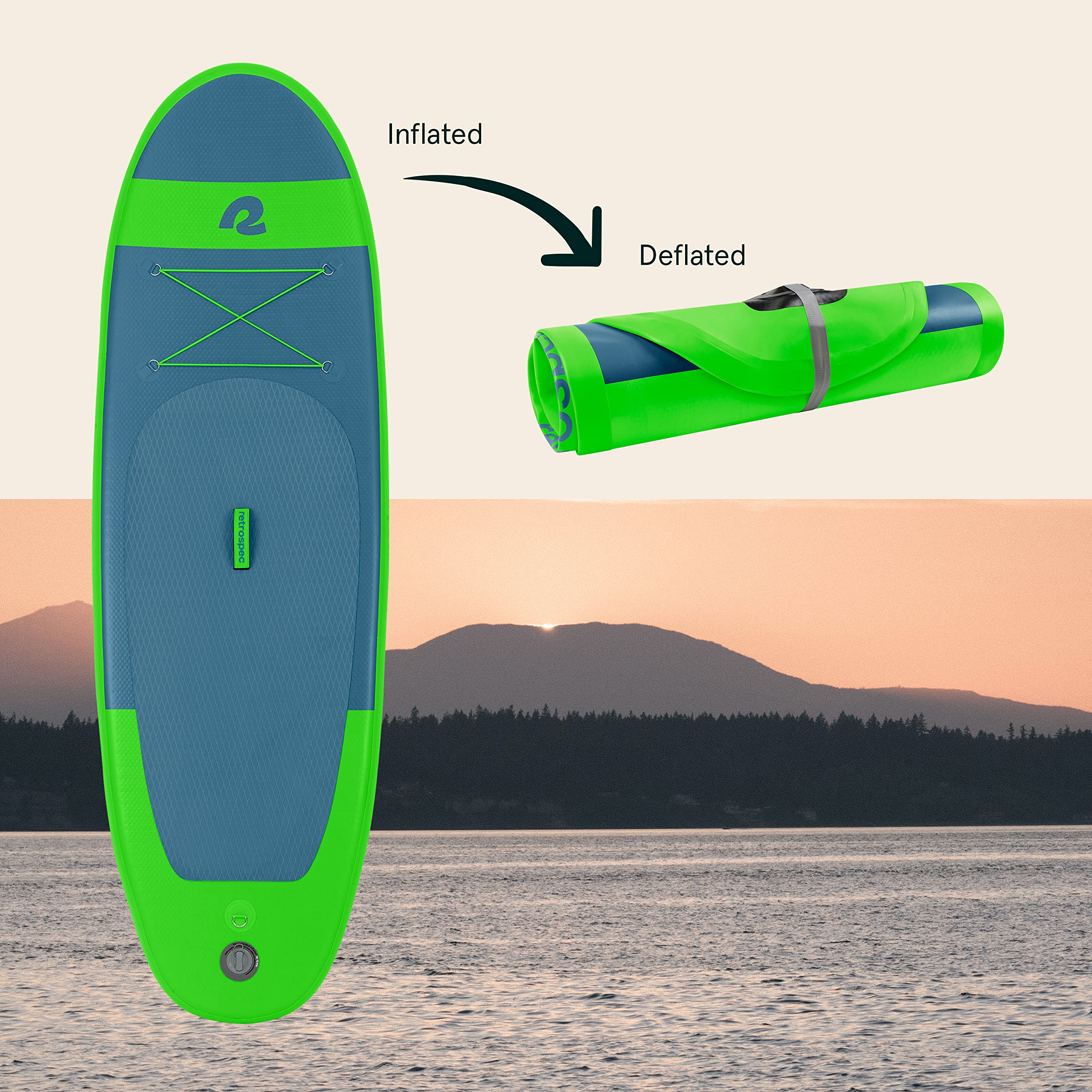 Retrospec Weekender-Nano 8ft. Inflatable Stand Up Paddleboard