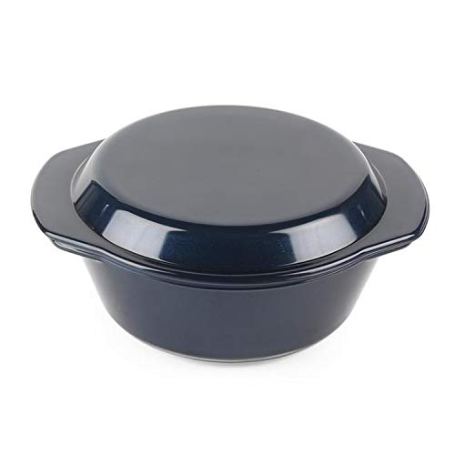 Russell Hobbs Thermo Glass Casserole Dish with Lid | 1 L | Triple Layer Technology | Thermal Shock Microwave/Dishwasher/Freezer Safe
