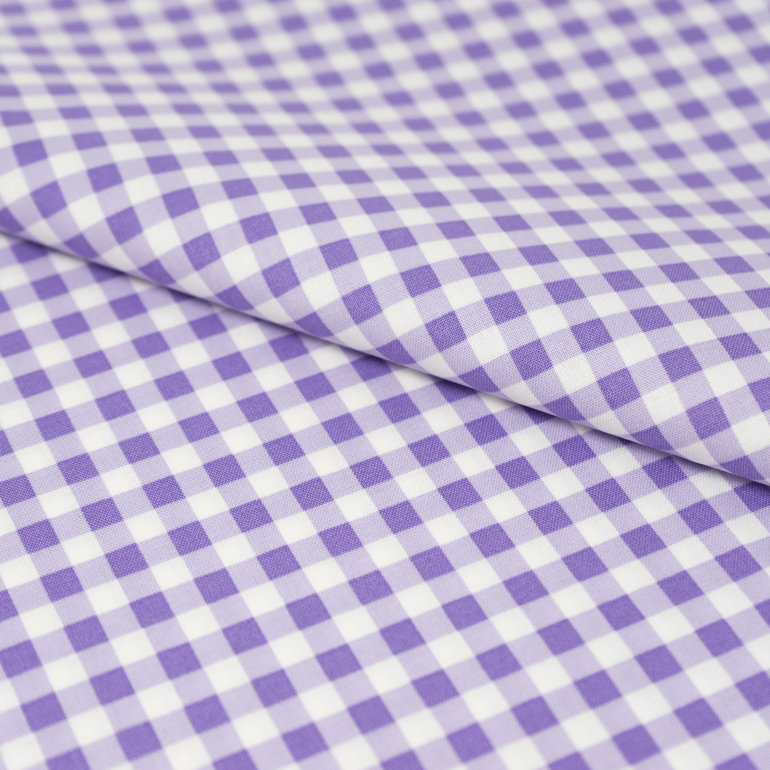Singer Fabrics, 100% Cotton, Purple Gingham Check, Cut by The Yard