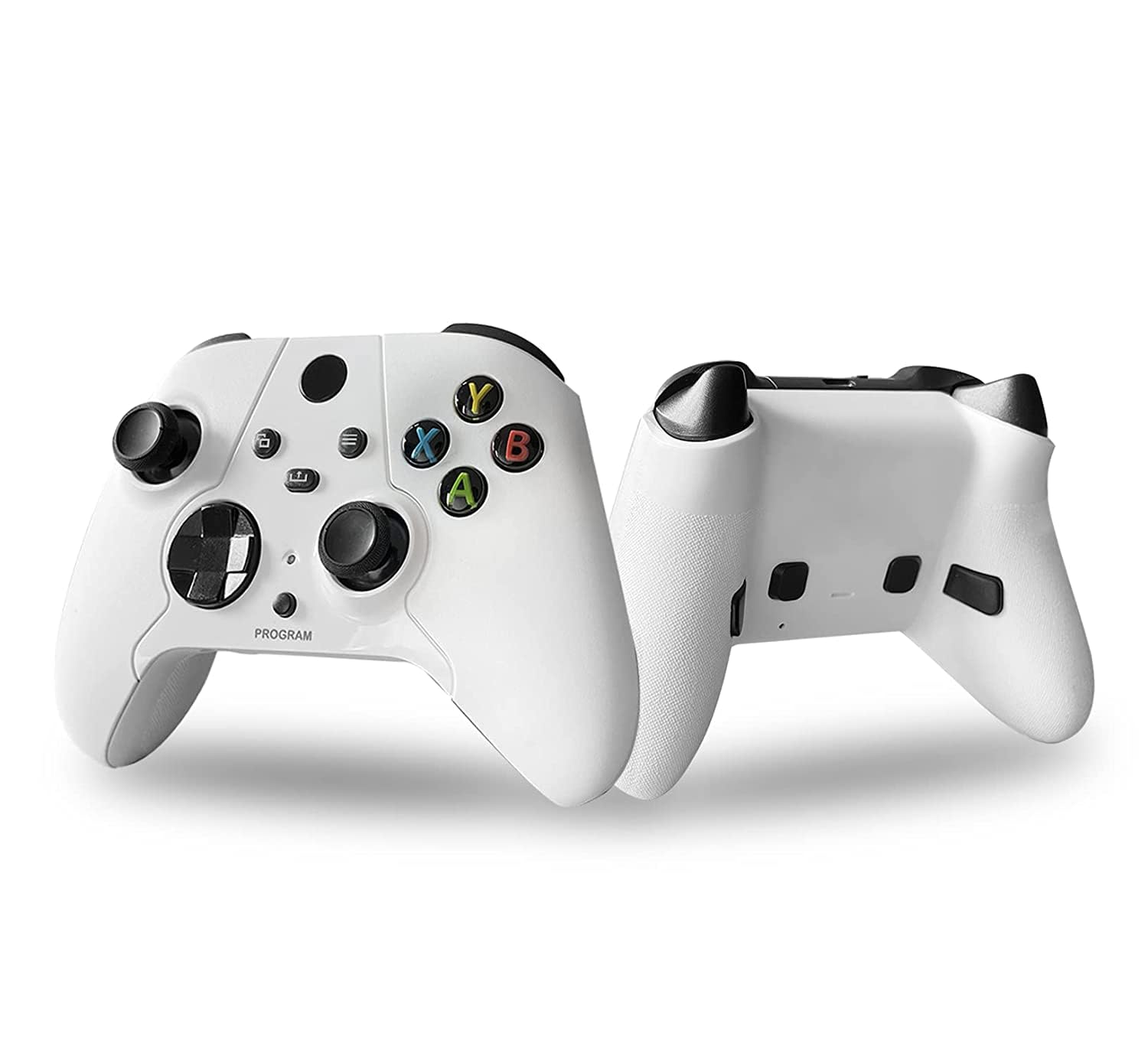 VISIONHMD Elite Wireless Controller for Xbox Series X|S, With 4 Remappable Buttons, 4 Motor Vibration and 3.5mm Stereo Headset Jack, Compatible with Xbox One and PC/Laptop Windows10-White