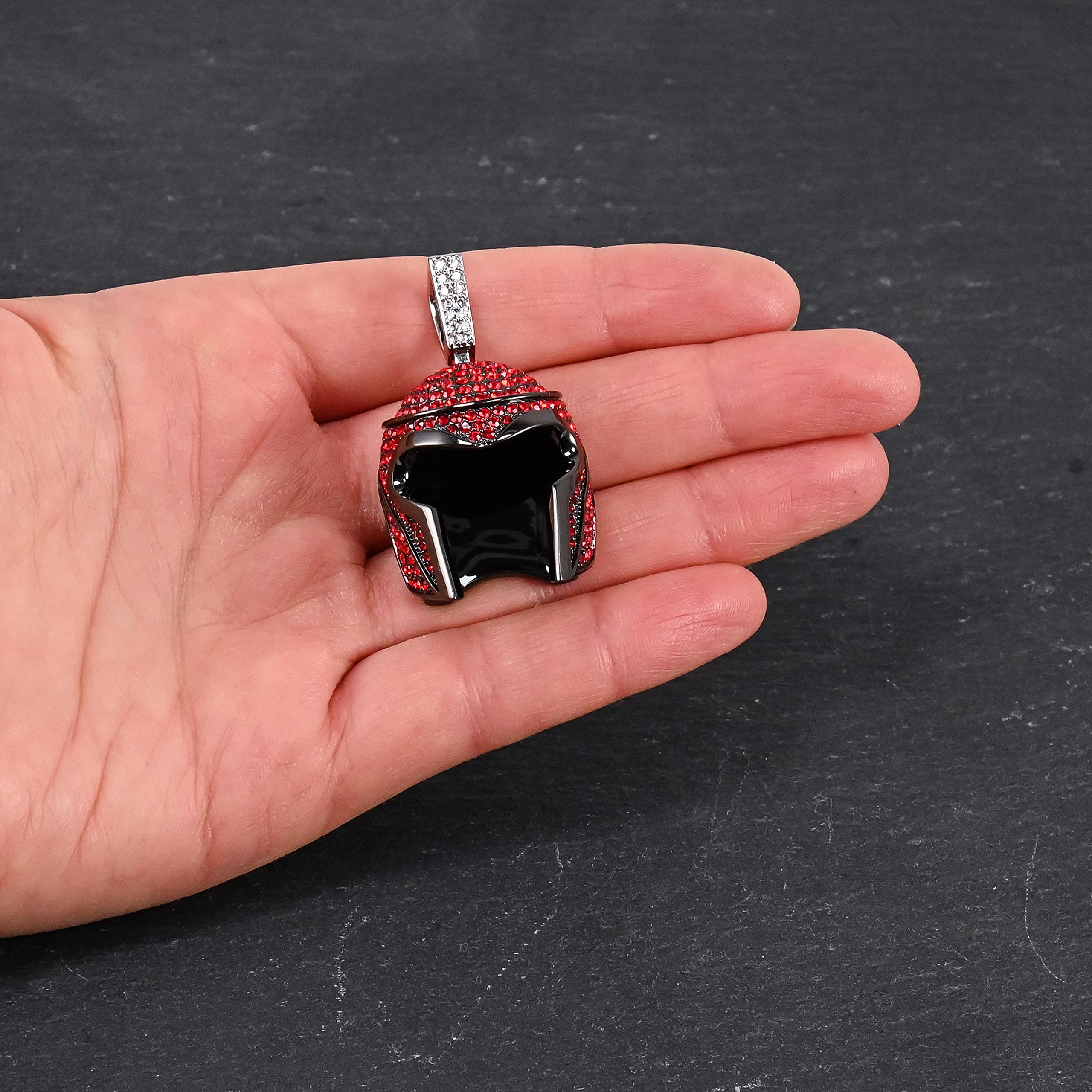 The GLD Shop [Marvel Magneto Helmet Pendant - White Gold