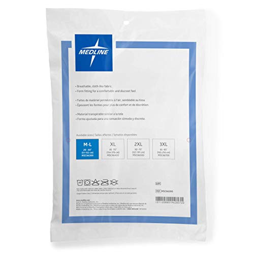Medline Premium Knit Incontinence Underpants, Medium/Large, 20 to 60", 5 Count (Pack of 20)