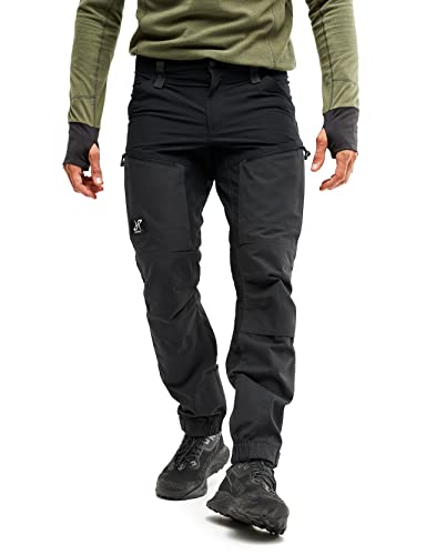 RevolutionRace Men’s RVRC GP Pro Pants, Durable and Ventilated Pants for All Outdoor Activities, Jet Black, S