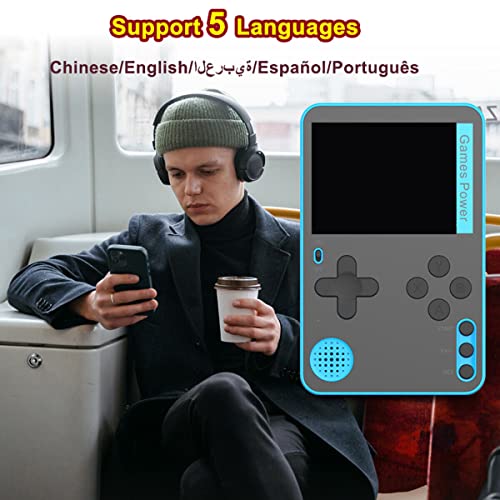 USonline911 Handheld Game Consoles Built-in 500 Classic Games, Wired Retro Mini Game Player can Enjoy Parent-Child Time (Green)