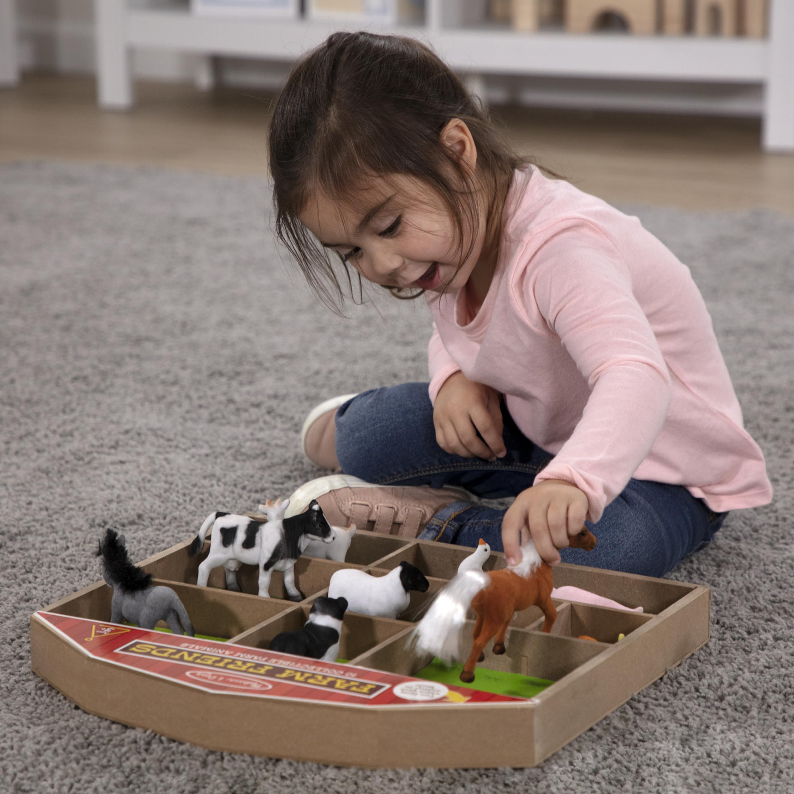 Melissa & Doug Farm Friends Collectible Toy Animal Figures (10 pcs)