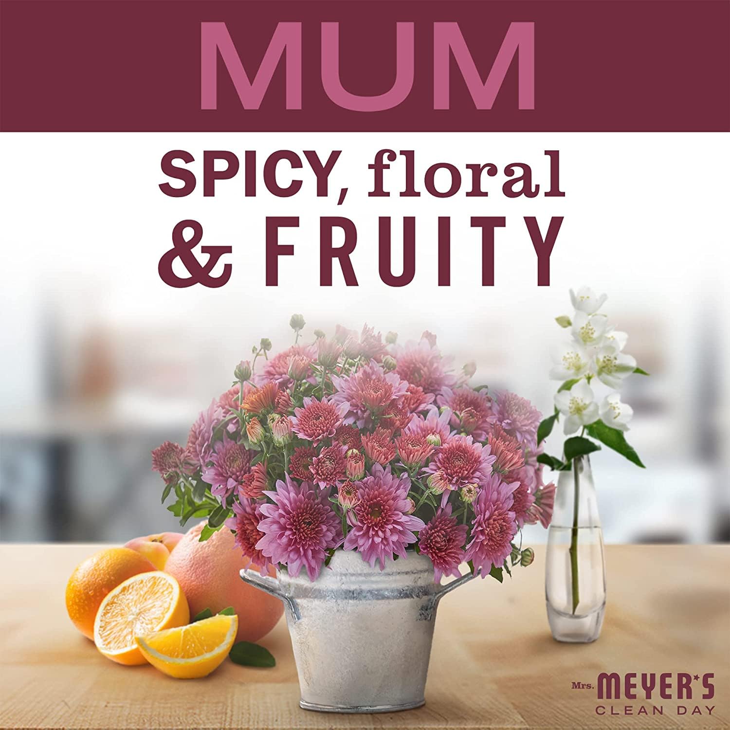 MRS. MEYER'S CLEAN DAY Variety, 1 Mrs. Meyer's Multi-Surface Cleaner, 16 OZ, 1 Mrs. Meyer's Multi-Surface Cleaner, 16 OZ, 1 CT (Acorn Spice + Mum)