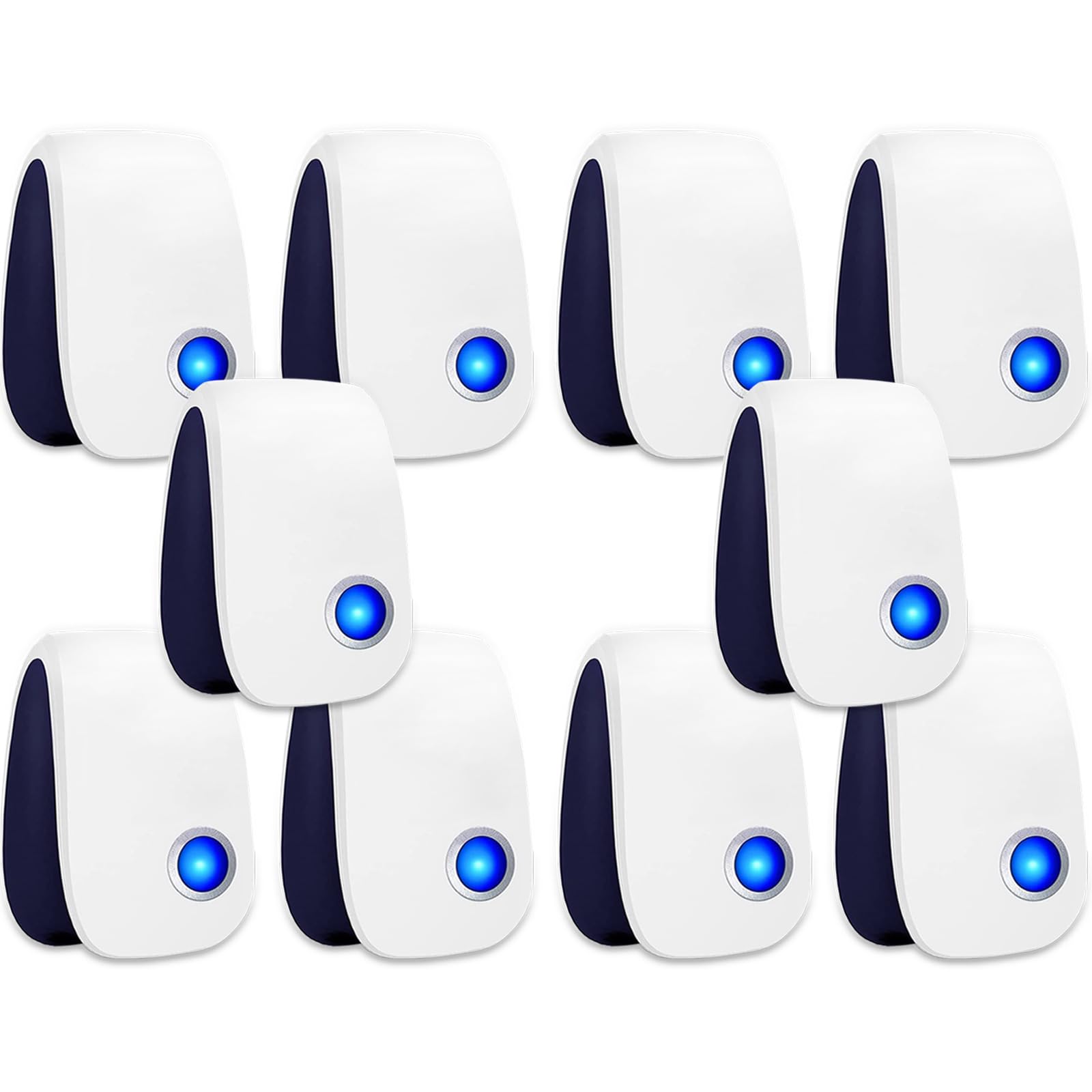 Ultrasonic Pest Repellent 10 Pack Electronic Plug in, Indoor Sonic Repellent pest Control for Mosquito Bugs,Roach, Rodent, Mouse,Electronic Repellent for Home Office Warehouses in Pest Control