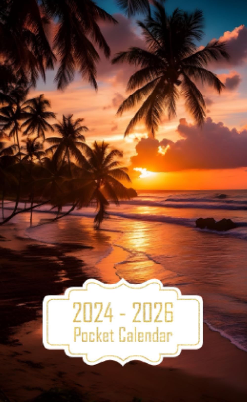 Pocket Calendar 2024-2026: Two-Year Monthly Planner for Purse , 36 Months from January 2024 to December 2026 | Beautiful Indian woman | ... | Cultural preservation | Graceful presence