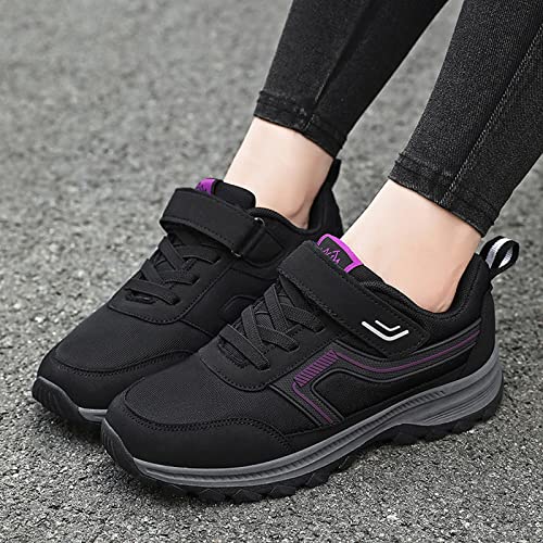 Women's Simple and Fashionable Flying Woven Round Head Solid Color Lightweight Breathable Soft Bottom Postal Shoes Women Black