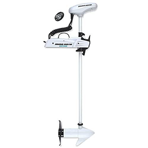 Minn Kota 1363558 Riptide PowerDrive Saltwater Electric-steer Bow-Mount Trolling Motor with Digital Maximizer & CoPilot, 55 lbs Thrust, 48" Shaft