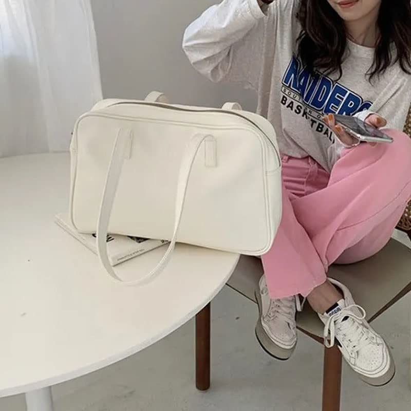 TFIIEXFL Large Capacity Small Tote Bag Handbag Simple Casual Bag Student Shoulder Bag Daily